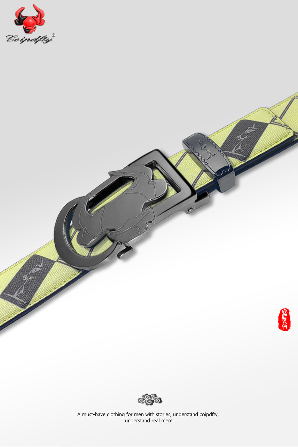 [ 28 ] Insight Edition: Yellow and Green Floral Checkered Belt – Coipdfty
